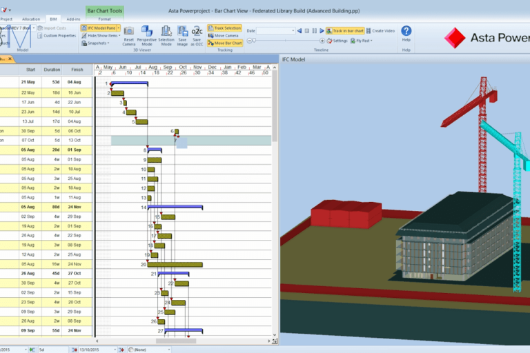 4D BIM - 4D scheduling: Drive projects on time and more profitably